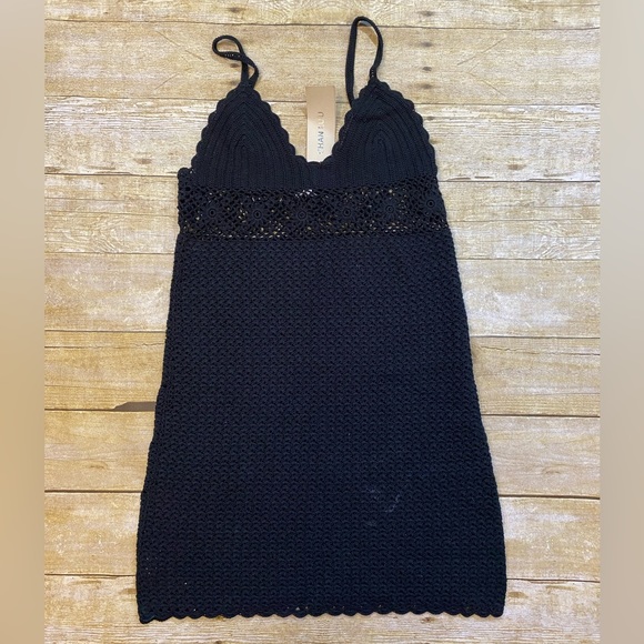 Chan Luu | Dresses | Nwt Chan Luu Cotton Crochet Dress In Black | Poshmark